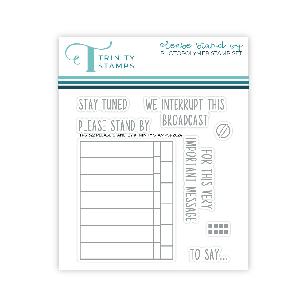 Trinity Stamps Please Stand By Clear Stamp Set tps-322* – Simon Says Stamp