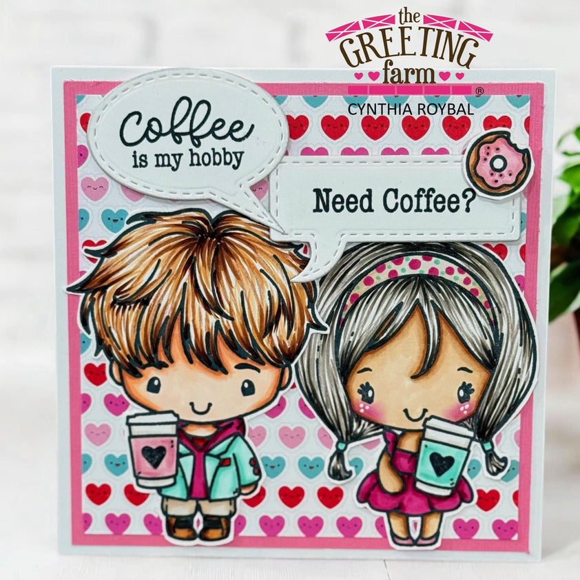 The Greeting Farm Coffee Couple Stamps – Simon Says Stamp