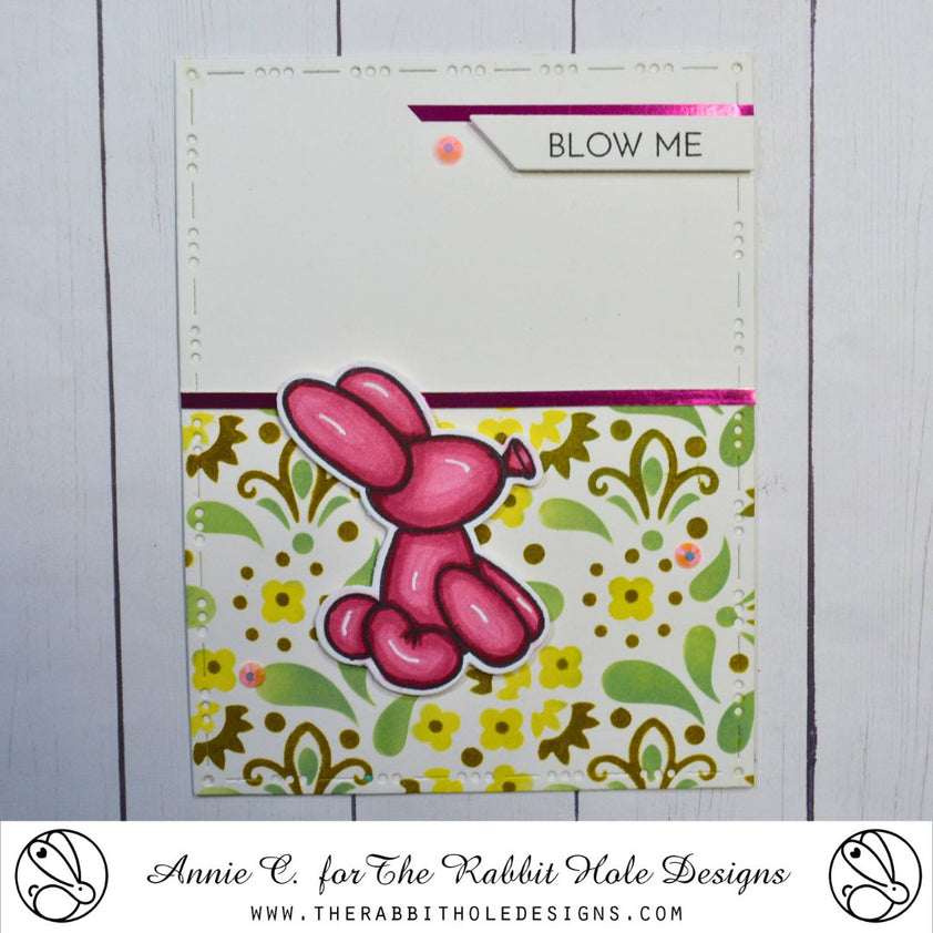 The Rabbit Hole Designs Balloon Animals 2 Clear Stamp and Die Set ...