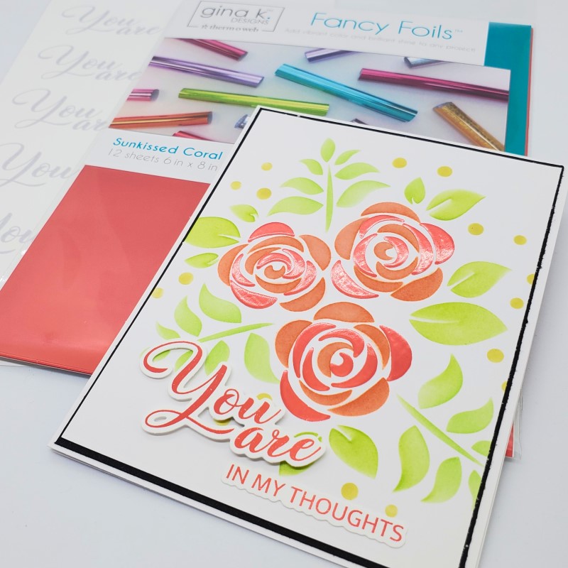 Therm O Web Gina K Designs Sunkissed Coral Fancy Foils Matte Finish De ...