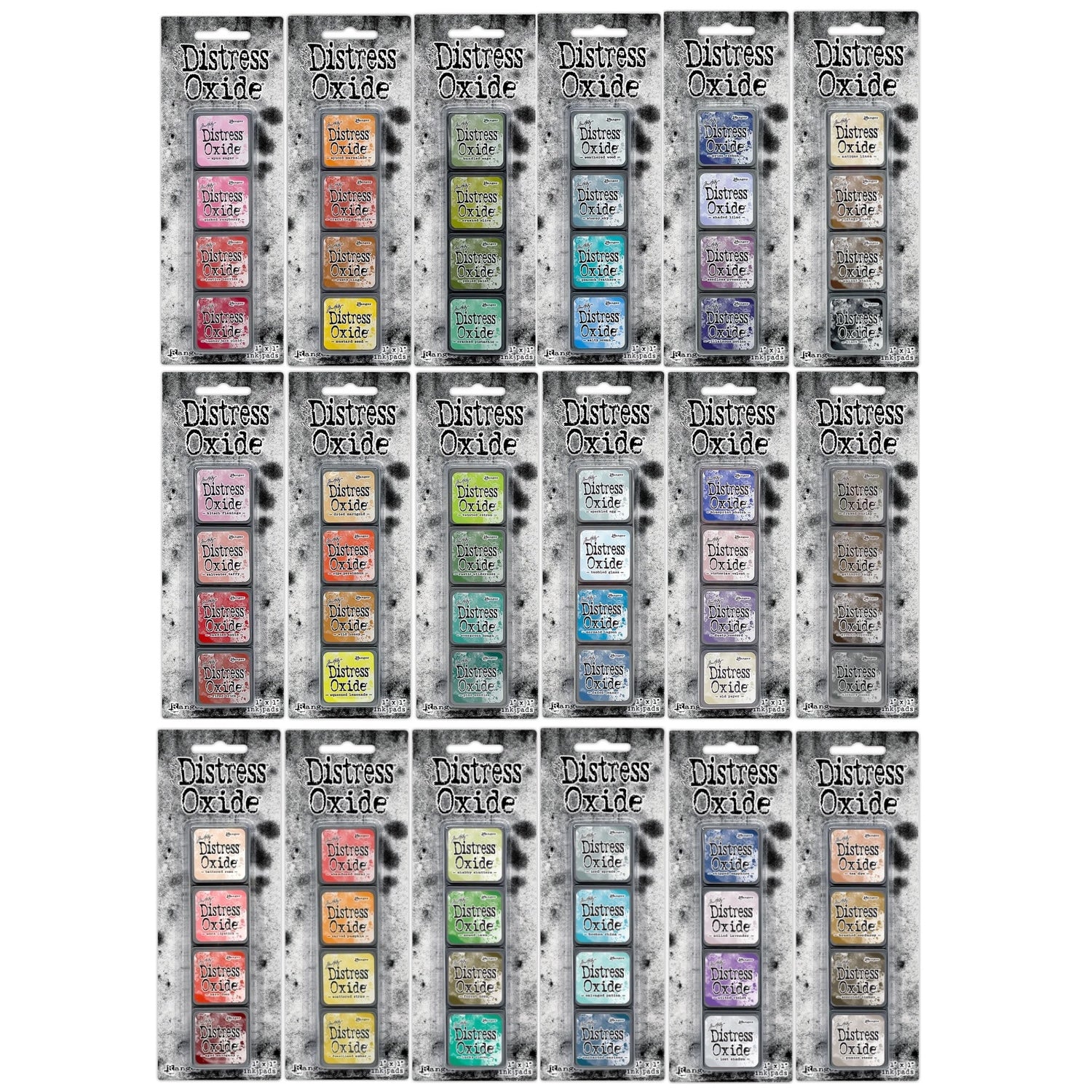 Tim Holtz Distress Mini Oxide Ink Pad Kits 1-18 I Want It All Bundle ...