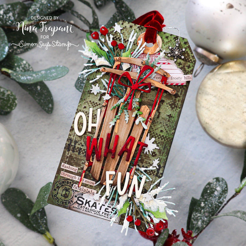 *Tim Holtz Sizzix Santa Greetings, Colorize Thinlits Dies 666338 ...