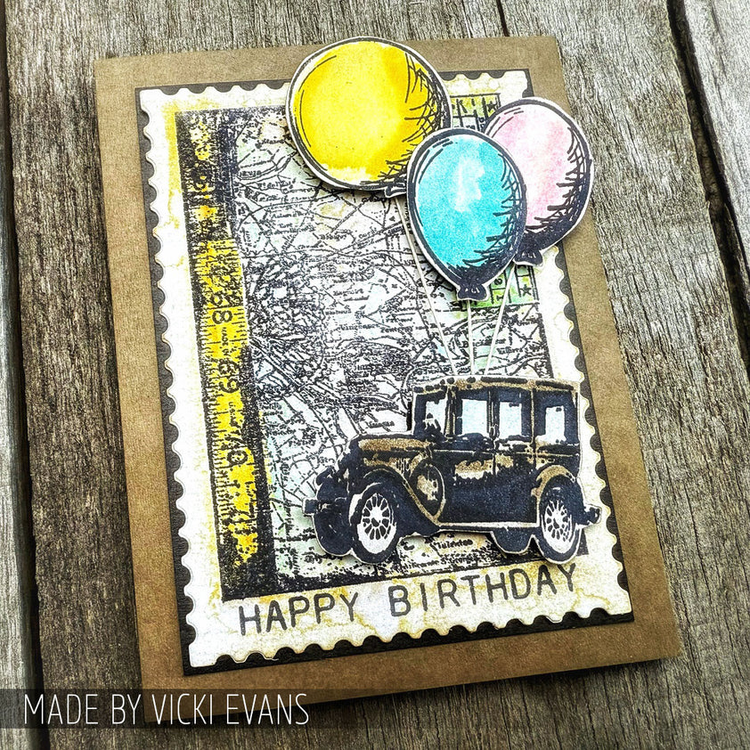Tim Holtz Cling Rubber Components Stamp Car com013 – Simon Says Stamp
