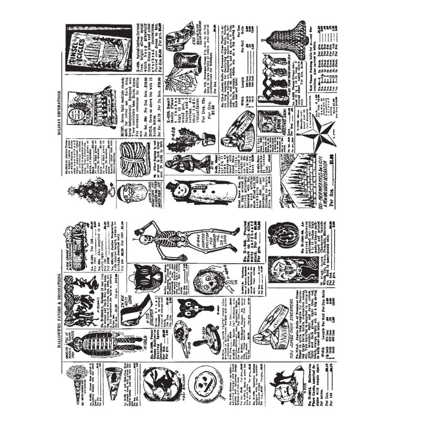 Tim Holtz Cling Rubber Stamps Seasonal Catalog 1 CMS174 – Simon Says Stamp