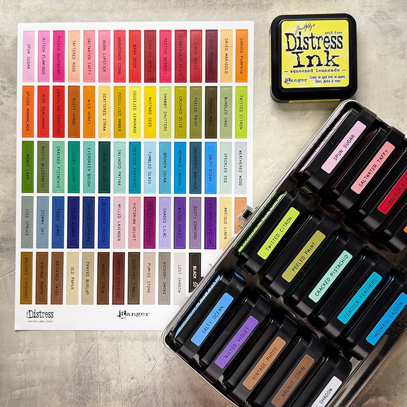 Tim Holtz Distress Assorted Label Sheets With Black and White Printing ...