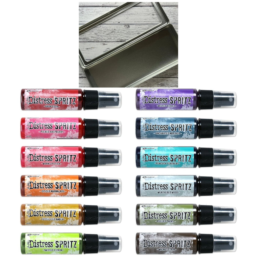 Tim Holtz Distress Spritz And Storage Tin Bundle 1 – Simon Says Stamp