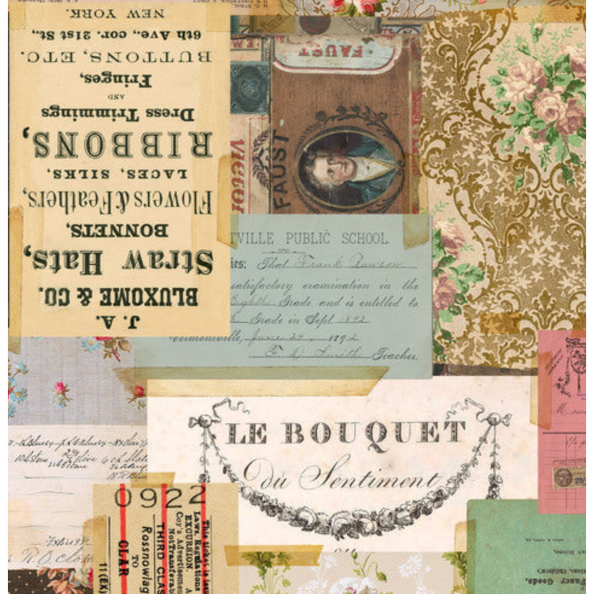 Tim Holtz Fabric By The Yard Multi Ephemera pwth325 Eclectic Elements – Simon Says Stamp