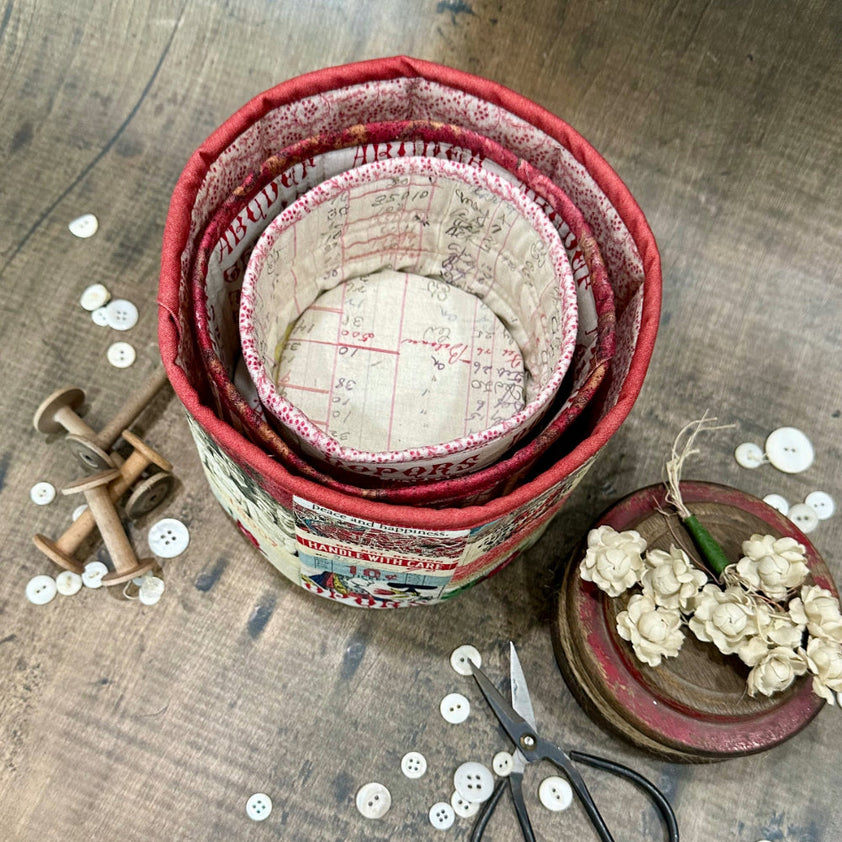 Tim Holtz Fabric By The Yard Red Tiny Print pwth228 Eclectic Elements ...