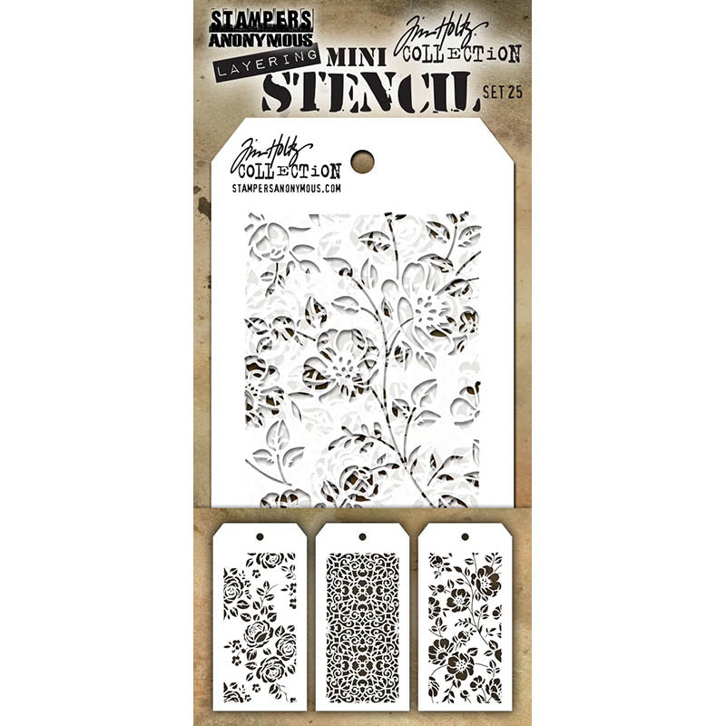 Tim Holtz Mini Stencil Set 25 mst025 – Simon Says Stamp