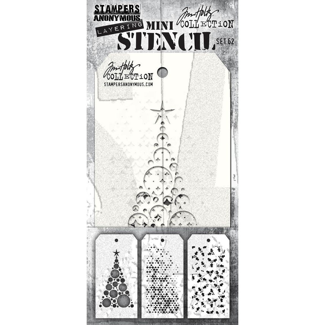 Tim Holtz Mini Stencil Set 62 mst062 – Simon Says Stamp