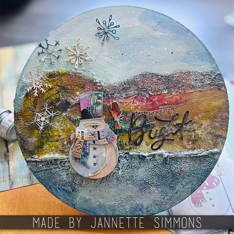 snow globe embossing folder