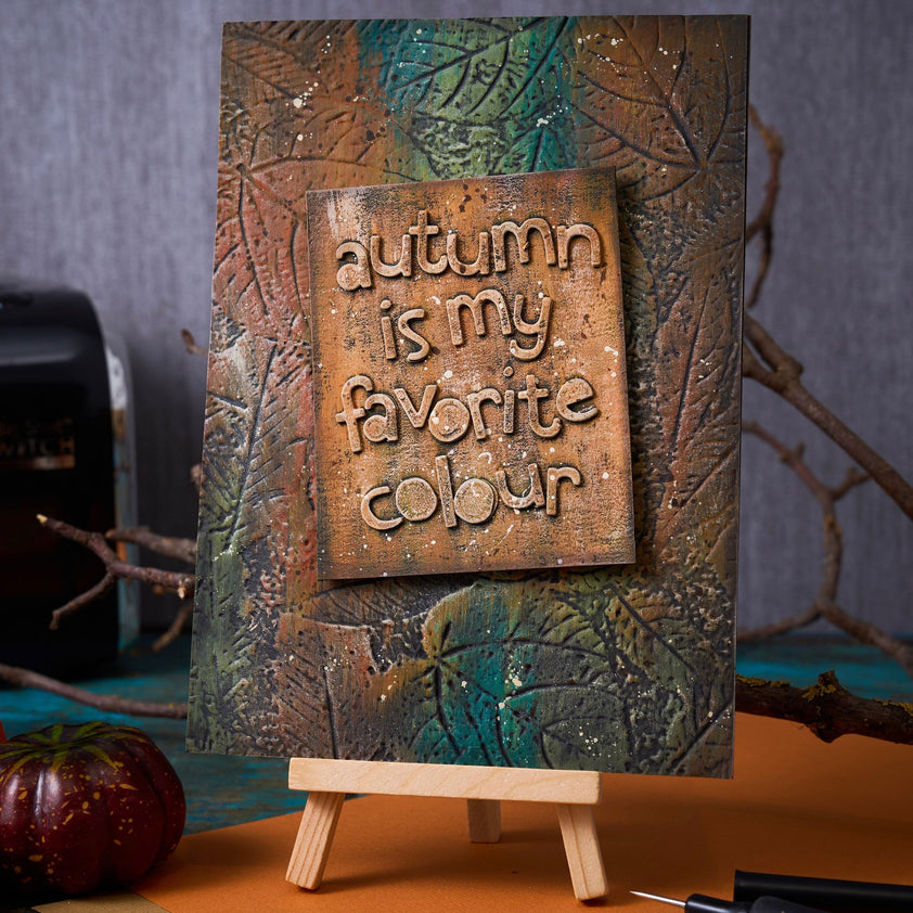 Tim Holtz Sizzix 3D Large Embossing Folder Foliage and Embossing Pad B ...