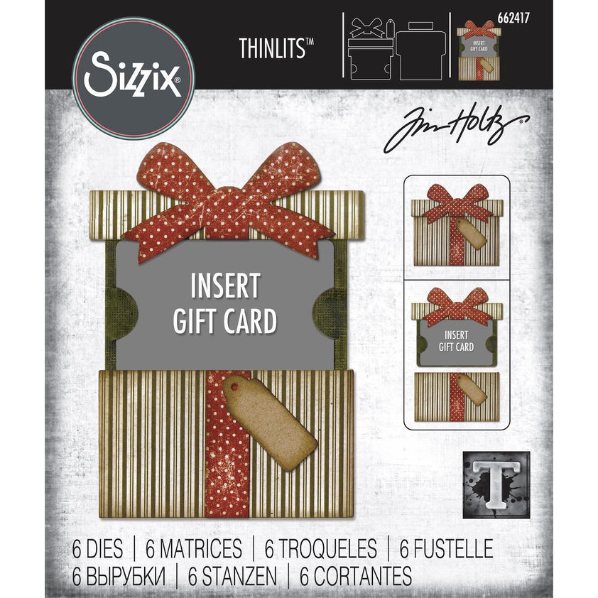 *Tim Holtz Sizzix Gift Card Package Thinlits Die 662417 – Simon Says Stamp