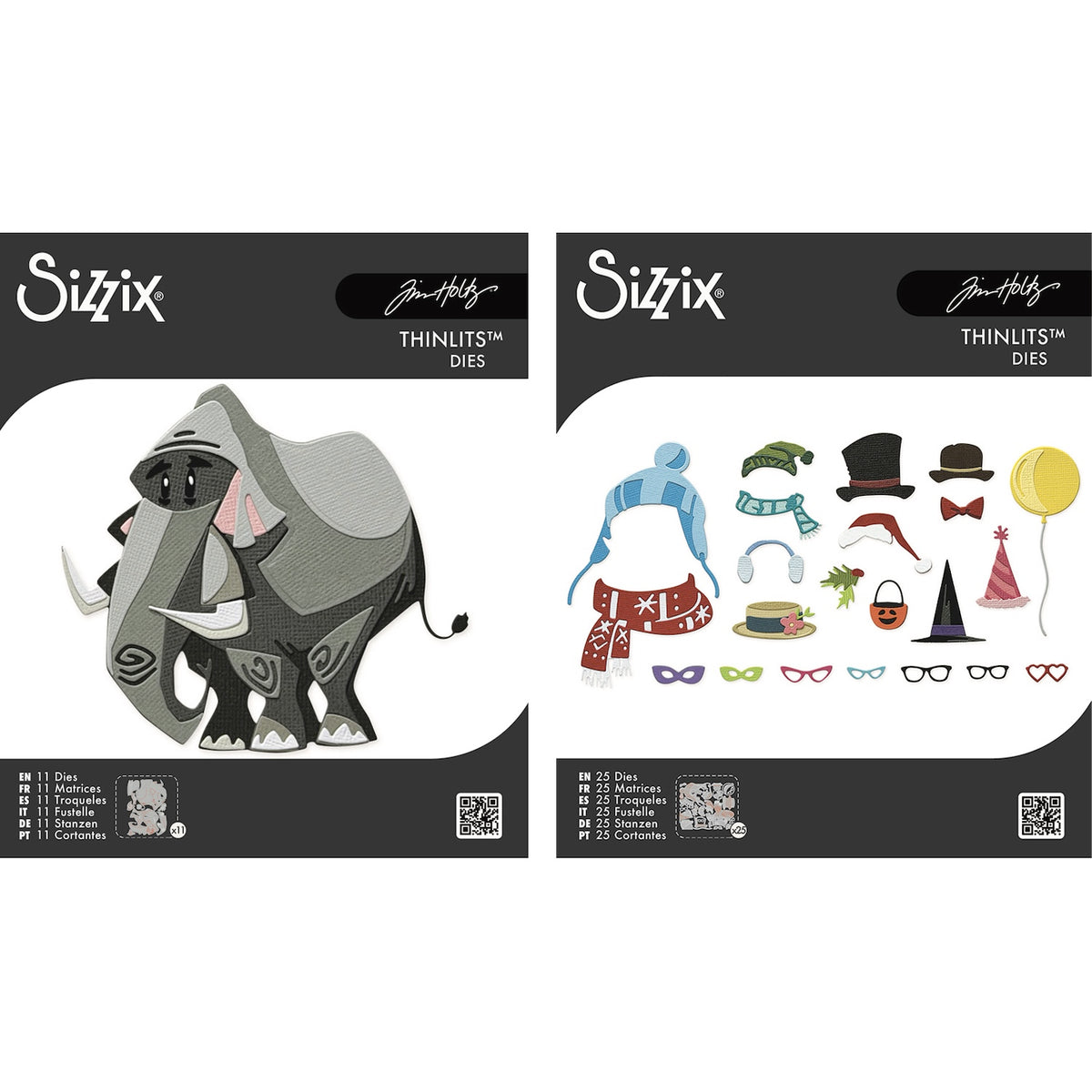 Tim Holtz Sizzix Large Clarence and Accessories Colorize Thinlits Die ...