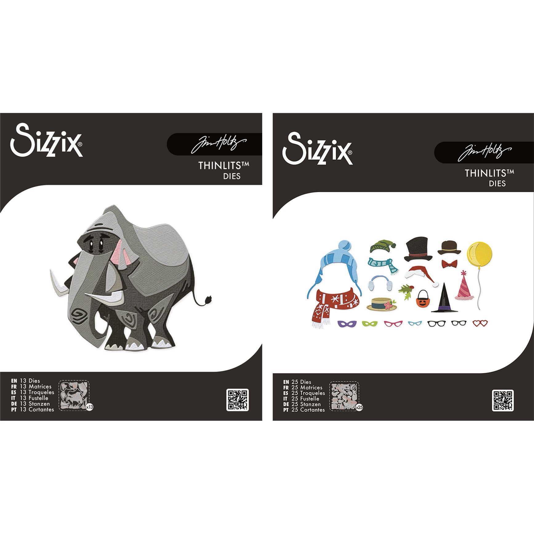 Tim Holtz Sizzix Mini Clarence and Accessories Colorize Thinlits Die B ...