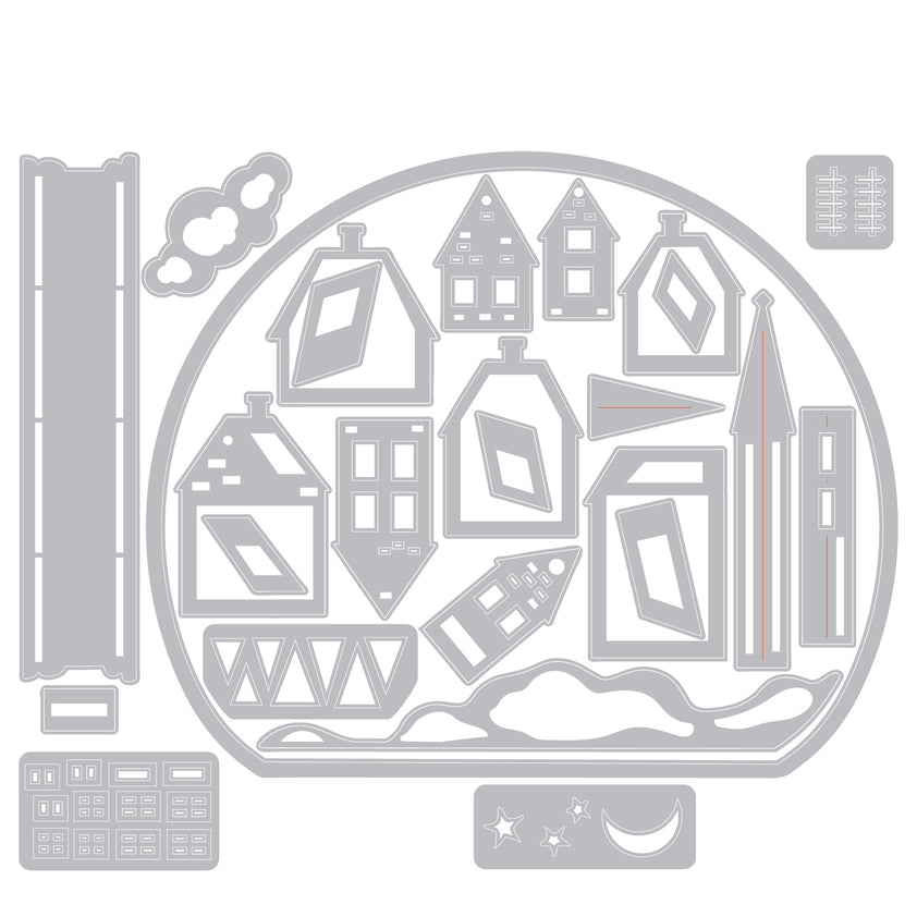 Tim Holtz Sizzix Snowglobe 2 Thinlits Die 662421 – Simon Says Stamp