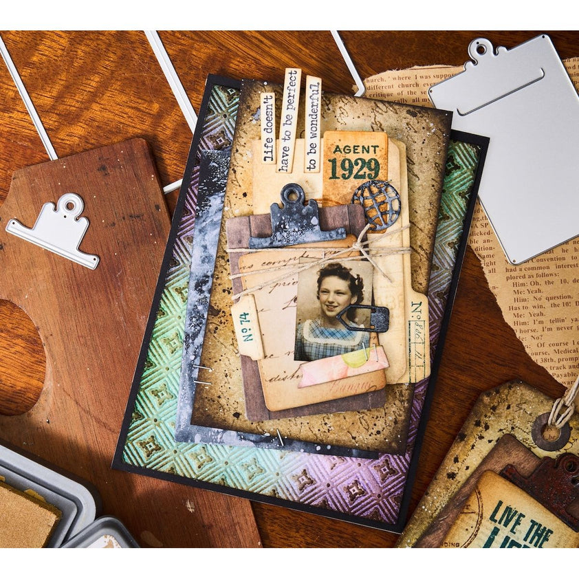 Tim Holtz Sizzix Vault Noteworthy Thinlits Dies Set 666876 – Simon Says Stamp