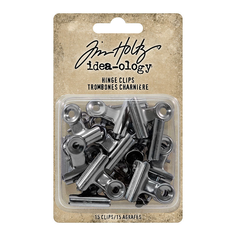 Tim Holtz idea-ology Hinge Clips Nickel Metal Hardware TH92692 – Simon ...