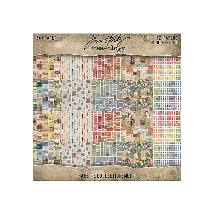 Tim Holtz idea-ology Multi 8 x 8 Palette Paper Collection th94480 ...