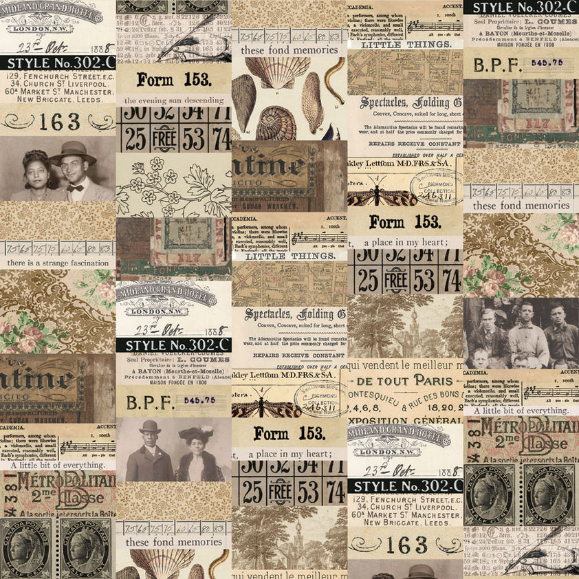 Tim Holtz idea-ology Neutral 12 x 12 Palette Paper Collection th94459 ...