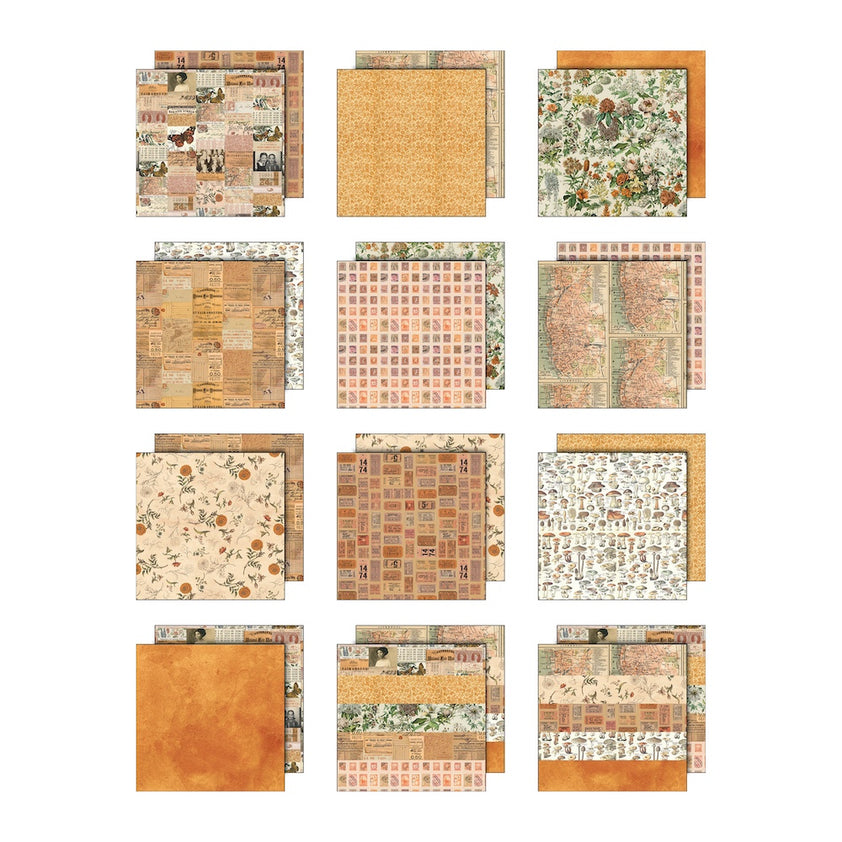 Tim Holtz idea-ology Orange 12 x 12 Palette Paper Collection th94457 ...