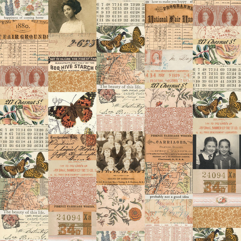 Tim Holtz idea-ology Orange 8 x 8 Palette Paper Collection th94471 ...