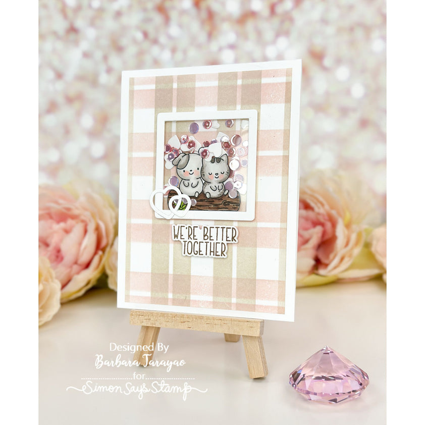 Simon Says Stamps and Dies Tons of Hearts Frames set1152hf Heart to He