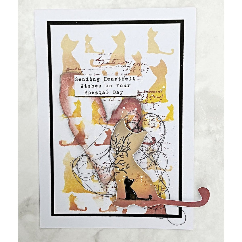 Tracy Evans Boutique Designs Cat Family Snippet Stencil ss15 – Simon ...