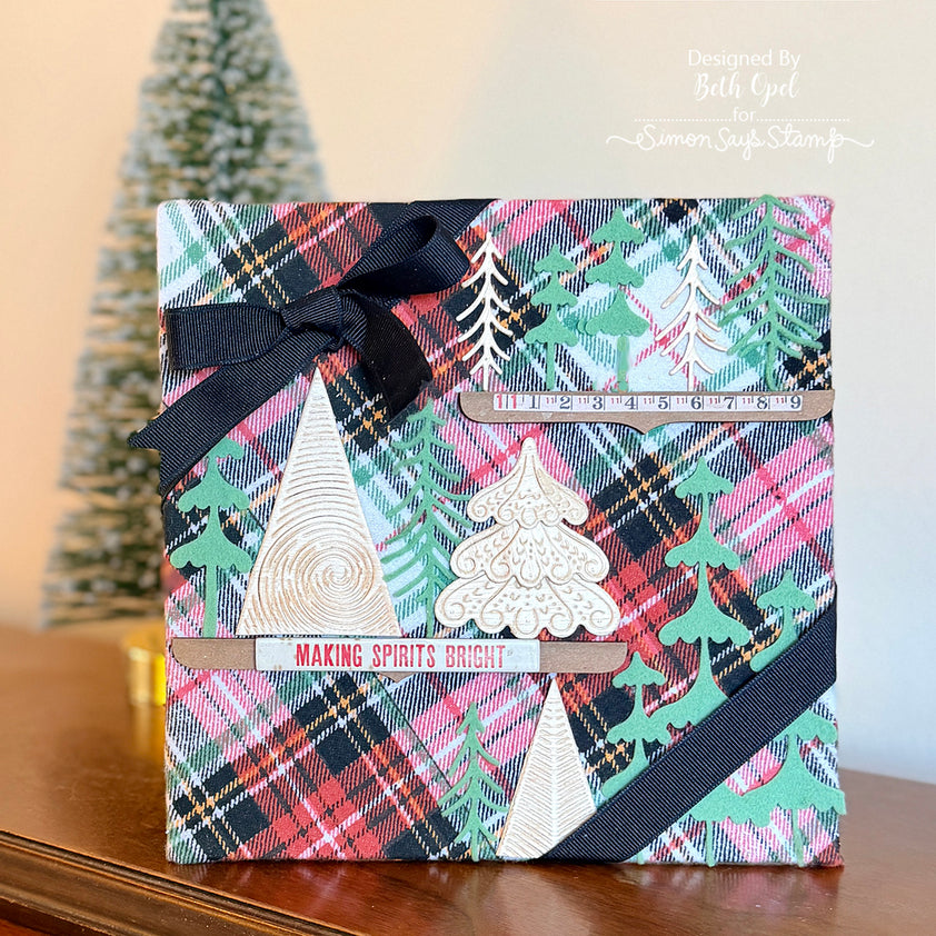 Simon Says Stamp Triangle Whirl Trees Wafer Die s1041 And Everything N