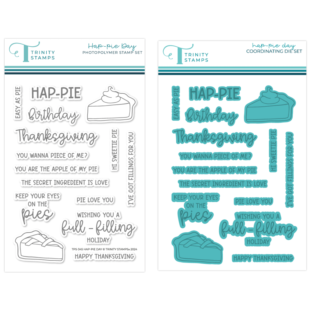 Trinity Stamps Hap-pie Day Stamp and Die Bundle – Simon Says Stamp