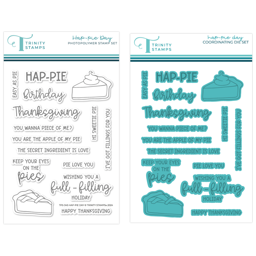 Trinity Stamps Hap-pie Day Stamp and Die Bundle – Simon Says Stamp