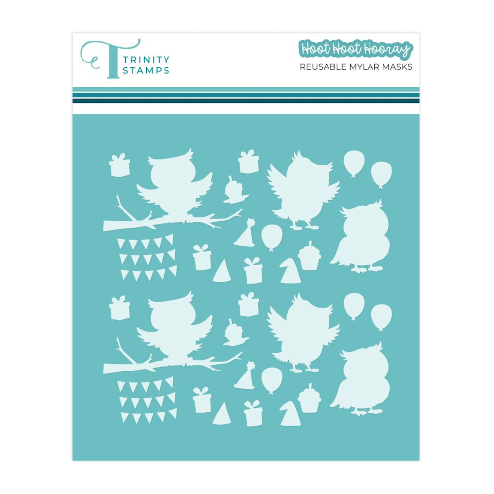 Trinity Stamps Hoot Hoot Hooray Stencil Mask msk-390 – Simon Says Stamp
