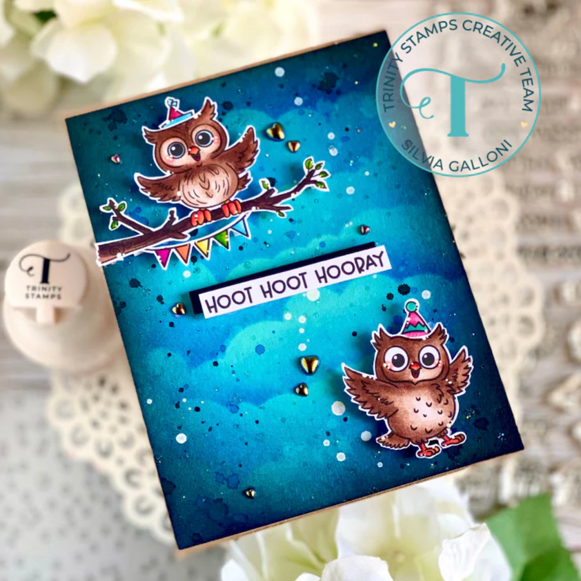 Trinity Stamps Hoot Hoot Hooray Stencil Mask msk-390 – Simon Says Stamp