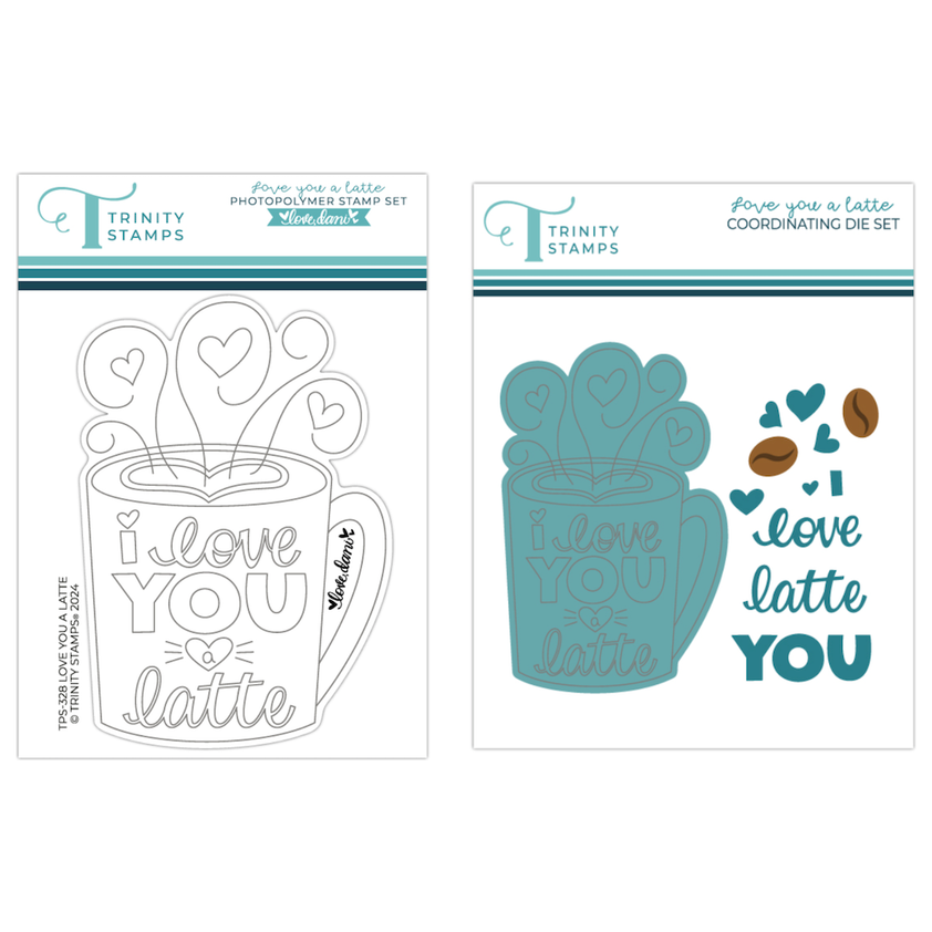Trinity Stamps Love You A Latte Stamp and Die Bundle – Simon Says Stamp