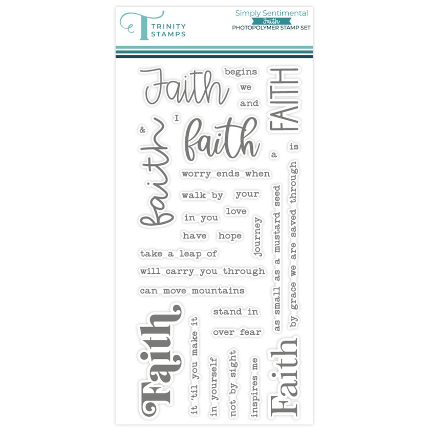Trinity Stamps Simply Sentimental Faith Clear Stamp Set 260207-tps ...