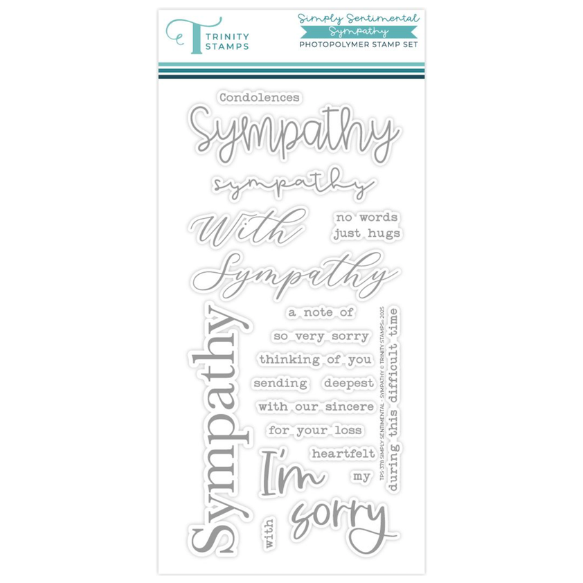Trinity Stamps Simply Sentimental Sympathy Clear Stamp Set tps-378 ...