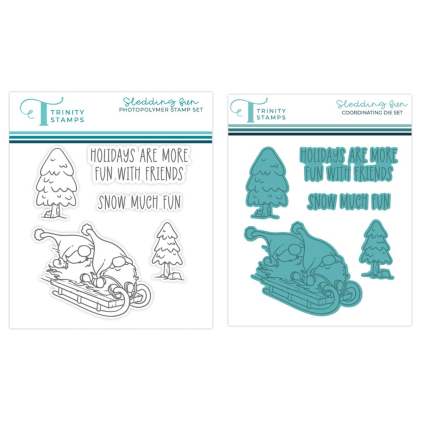 Trinity Stamps Sledding Fun Stamp and Die Bundle – Simon Says Stamp