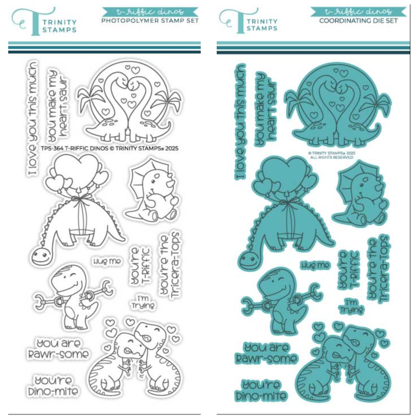 Trinity Stamps T-riffic Dinos Stamp and Die Bundle – Simon Says Stamp