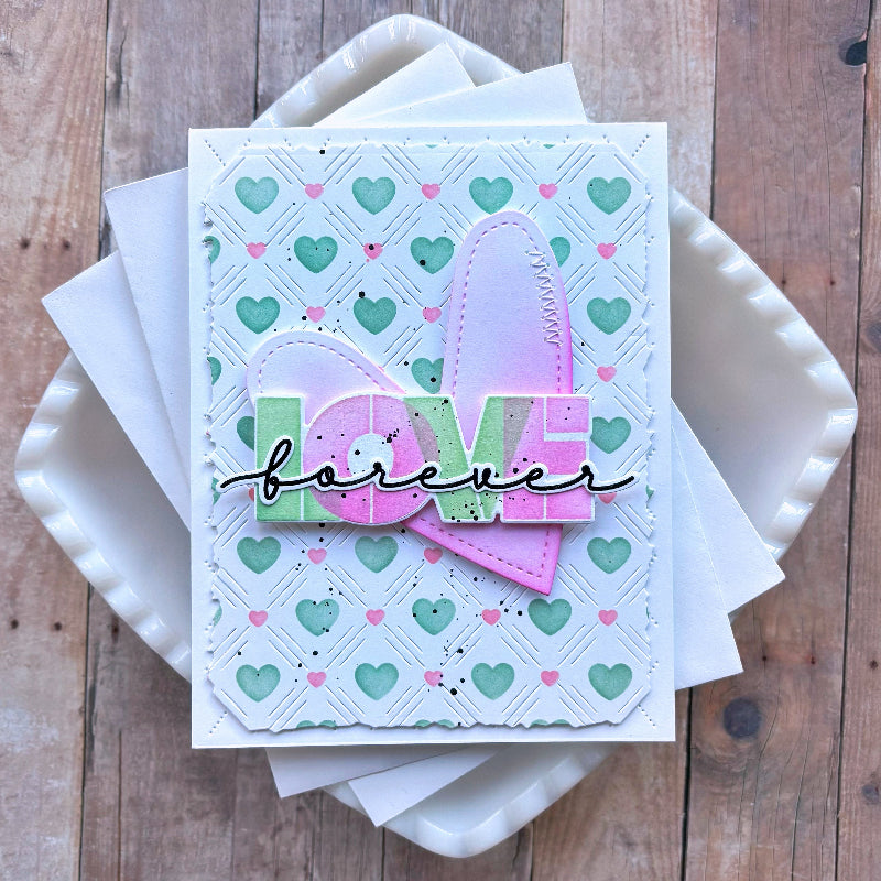 Waffle Flower Dashed Lattice Hearts Stencil and Dashed Lattice Texture ...