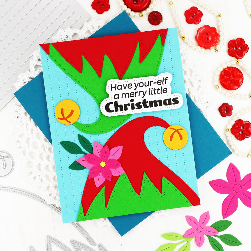 Waffle Flower Elf-tastic Sentiments Clear Stamp and Die Set – Simon ...