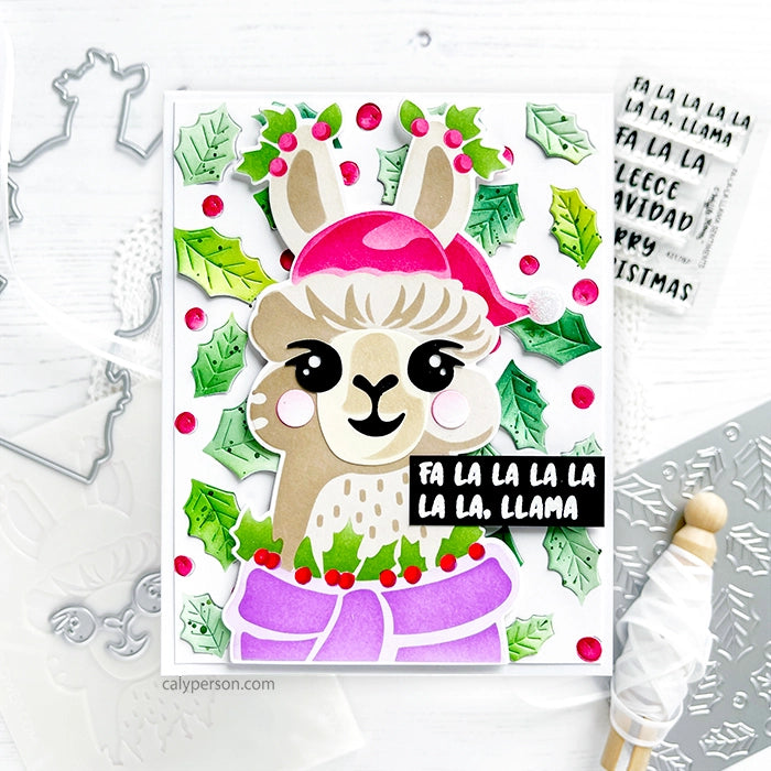 Waffle Flower Fa-La-La Llama Die-n-Stencils 421782* – Simon Says Stamp