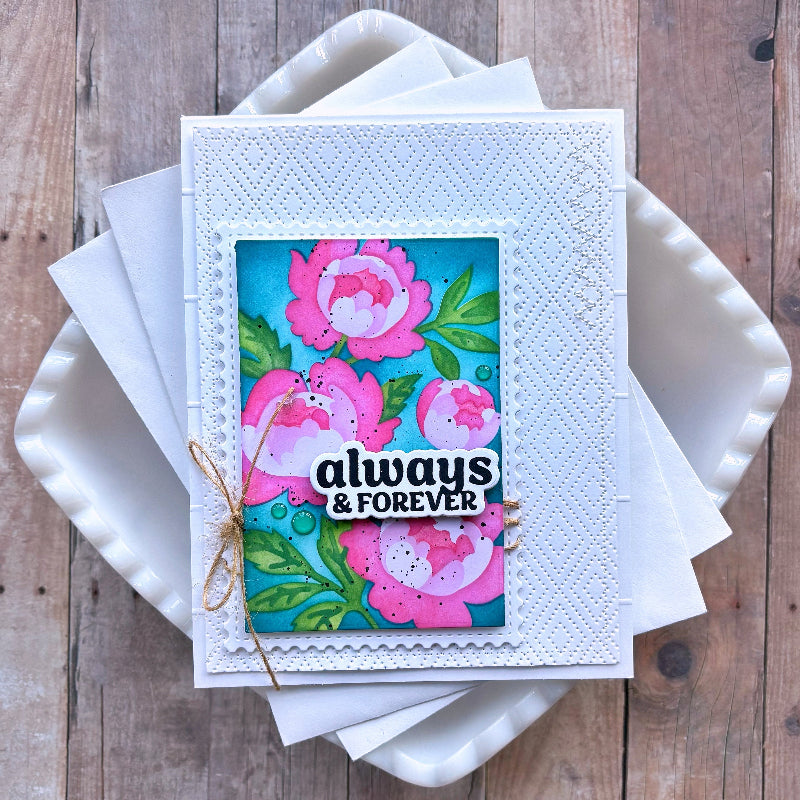 Waffle Flower Love You More Sentiments Clear Stamp and Die Set – Simon ...