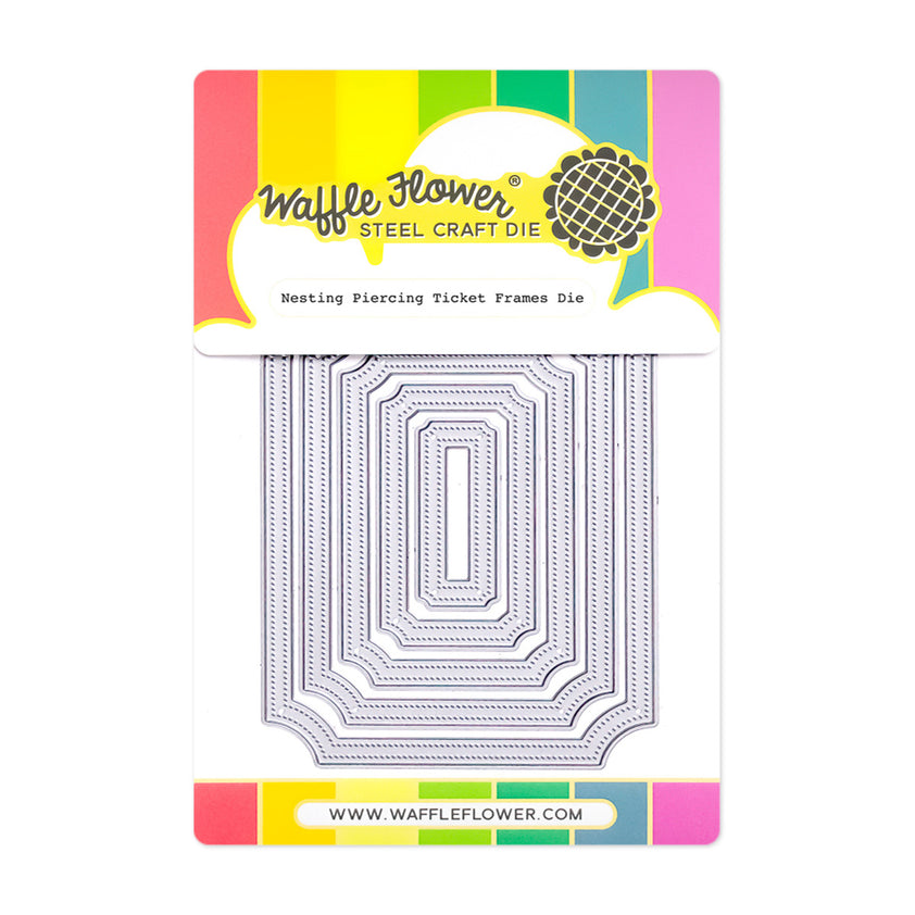 Waffle Flower Nesting Piercing Ticket Frames Dies 422058 – Simon Says Stamp
