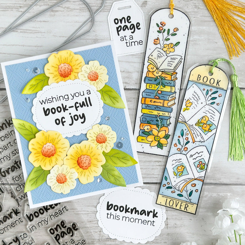Waffle Flower Round Bookmark Book Lover Clear Stamps 421921 – Simon ...