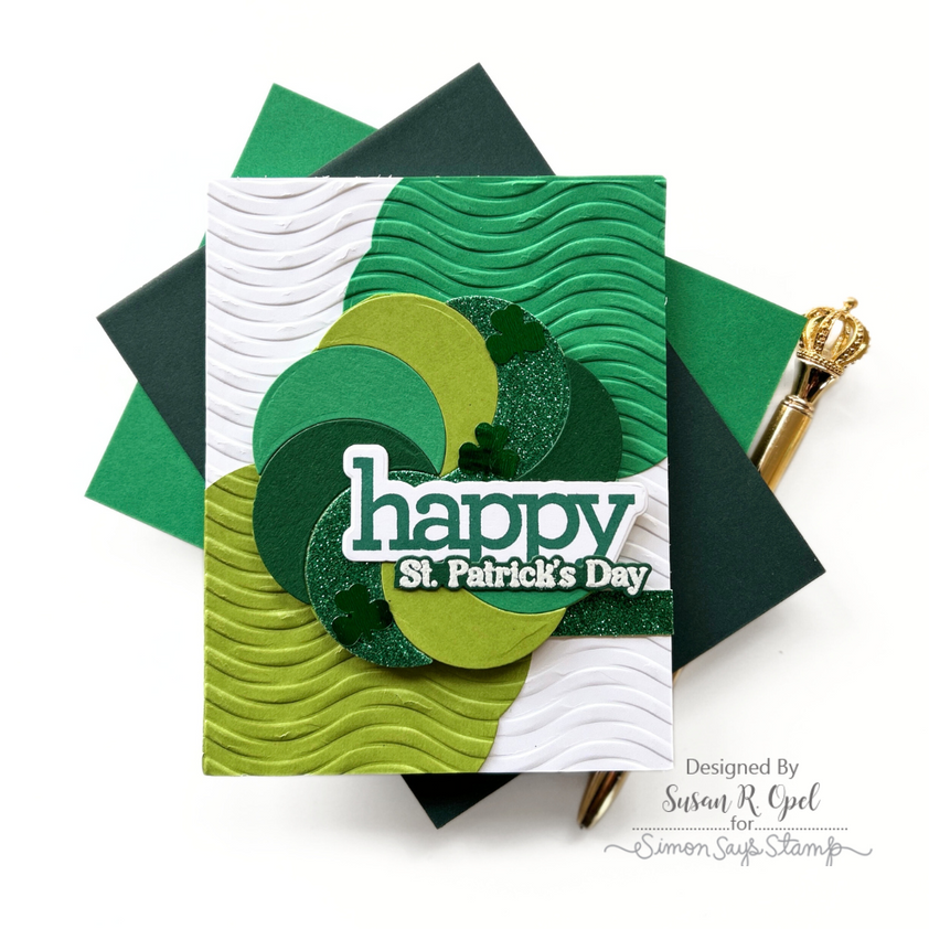 Simon Says Stamp Embossing Folder Wavy Ways sf463 Favorite Things