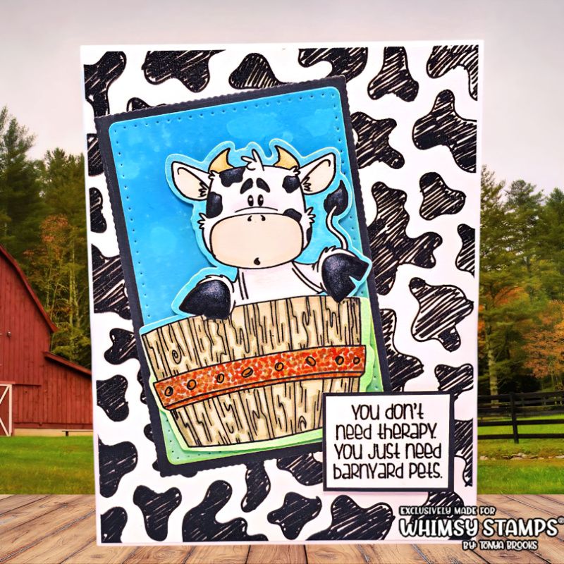 Whimsy Stamps Barnyard Elements Clear Stamp and Die Set – Simon Says Stamp