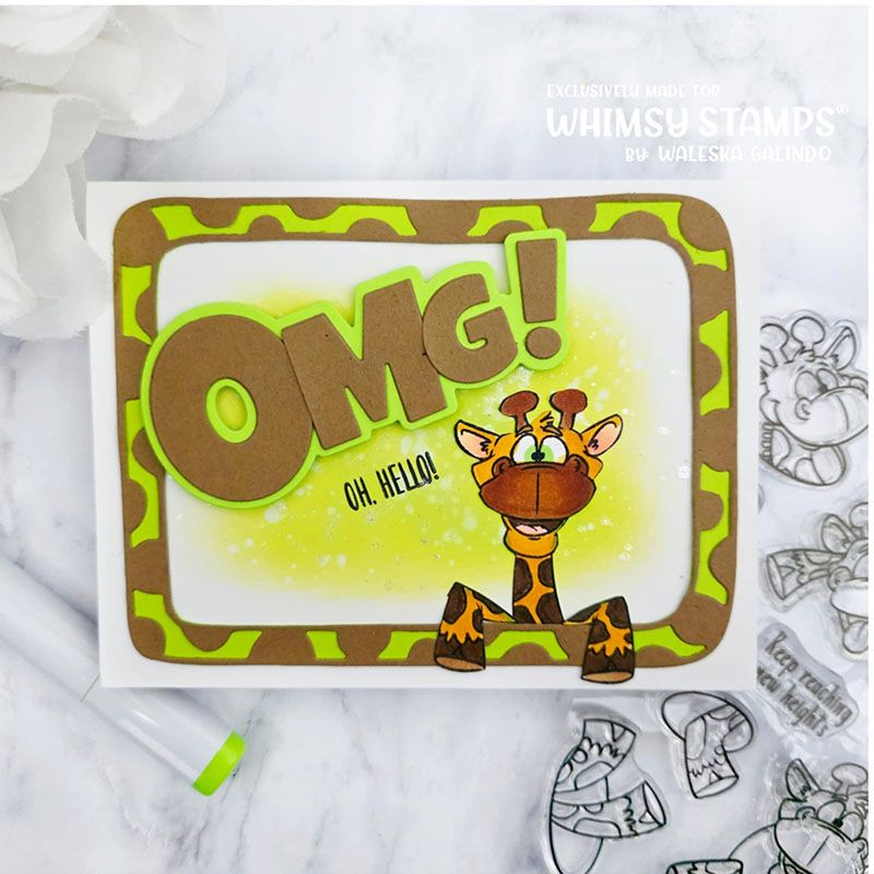 Whimsy Stamps Giraffes, Oh Hello Clear Stamps dp1022a – Simon Says Stamp