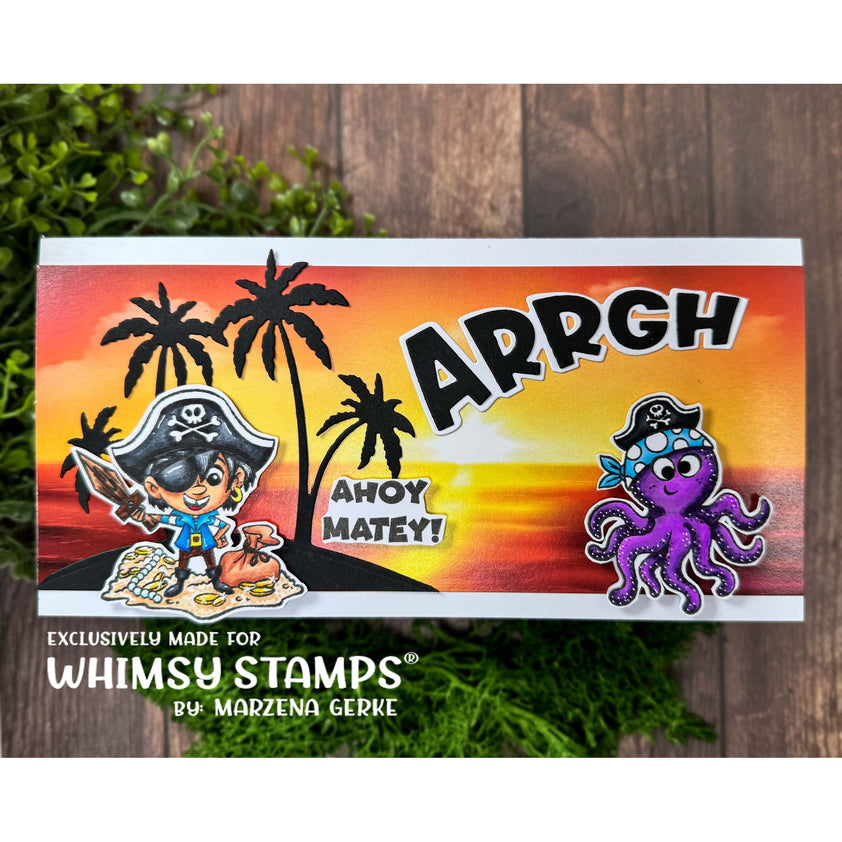 Whimsy Stamps Pirate Party Clear Stamps khb151a – Simon Says Stamp