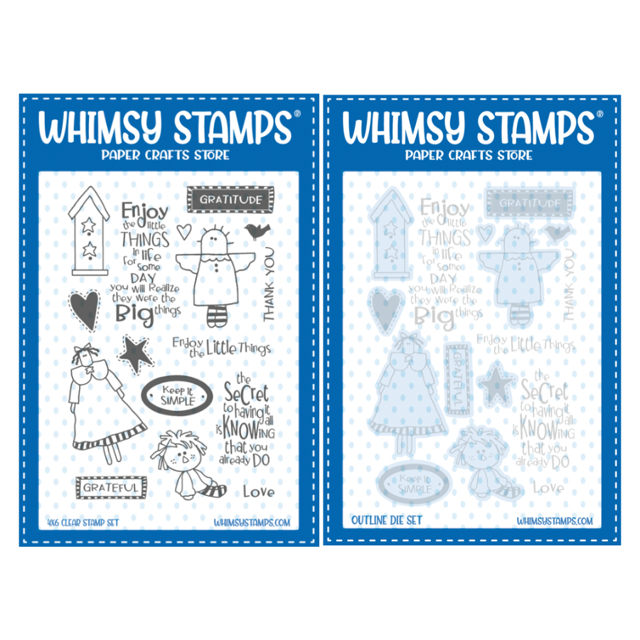 Whimsy Stamps Prim Little Things Clear Stamp and Die Set* – Simon Says ...