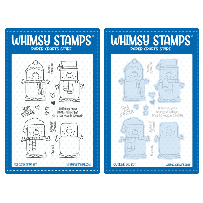 Whimsy Stamps Smores Clear Stamp and Die Set – Simon Says Stamp